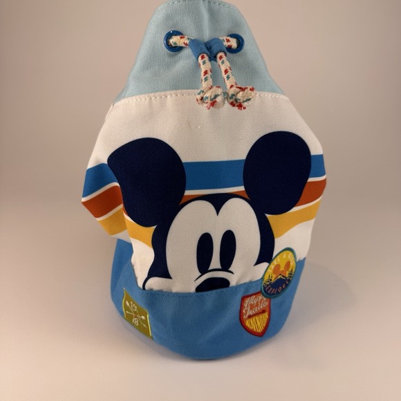 Bags | Disney Mickey Mouse Travel Backpack Hiking Trail Canvas Round ...